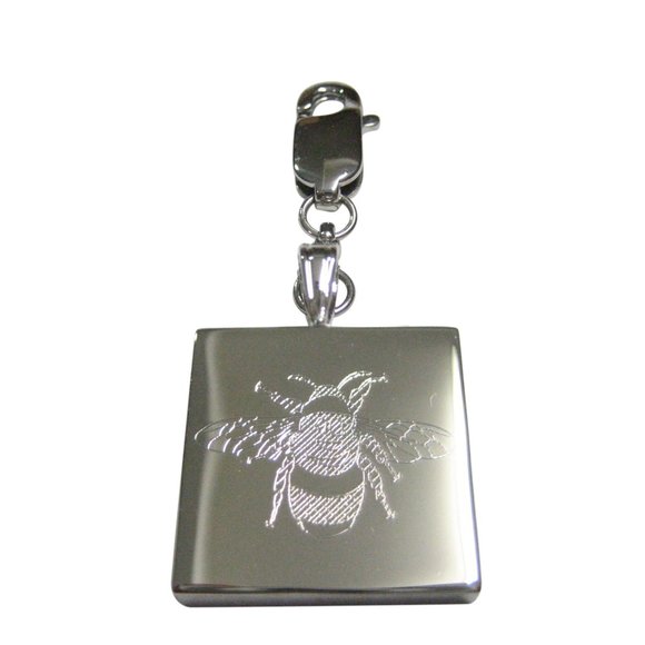 Kiola Designs | Accessories | Etched Bumble Bee Pendant Zipper Pull ...